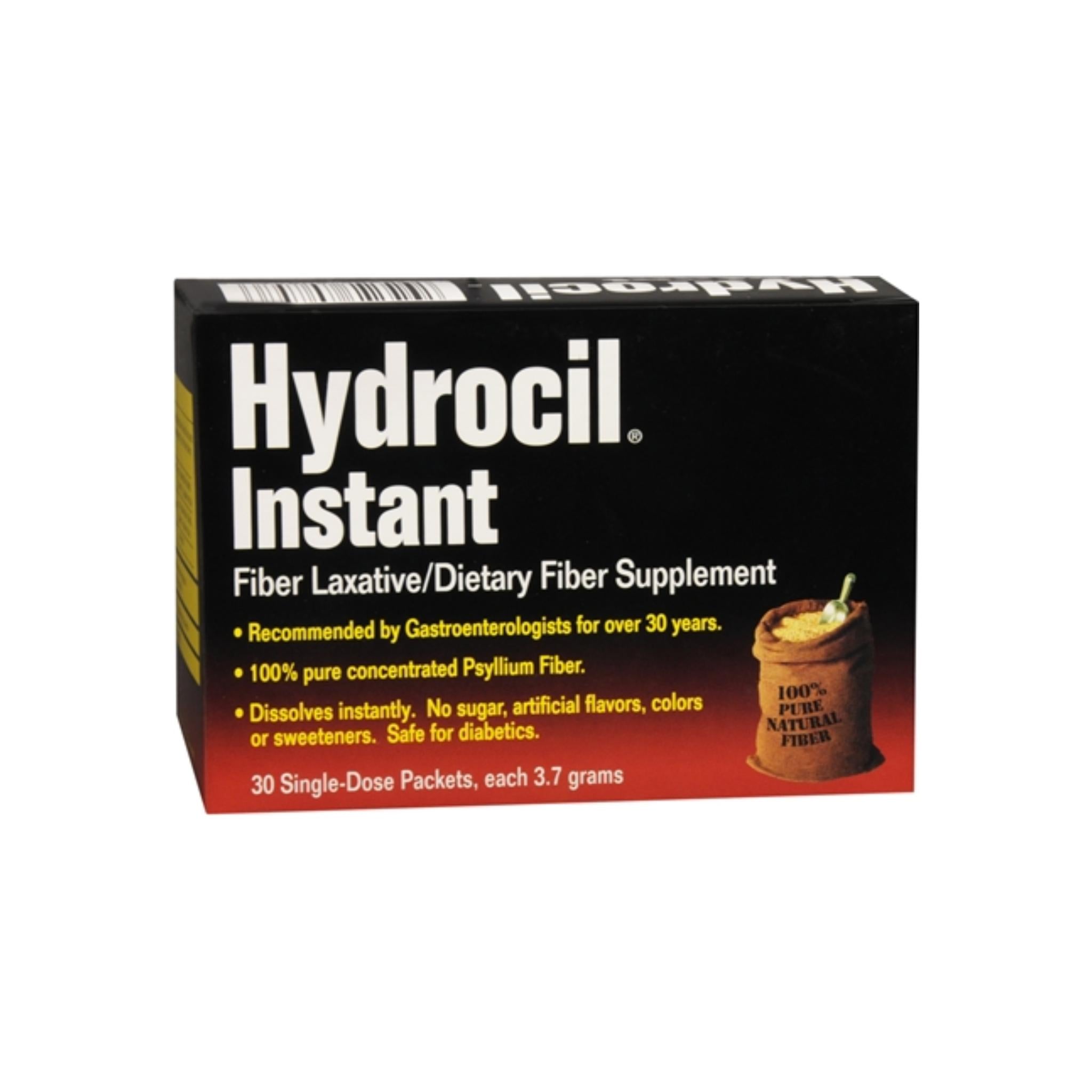 Hydrocil Instant Fiber Laxative Packets 30 Each